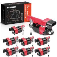 China 8x Red Ignition Coil & IRIDIUM Spark Plug Kits for GMC Sierra 1500 Buick for sale