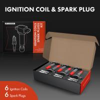 China 6x Black Ignition Coil & IRIDIUM Spark Plug Kits for Mitsubishi Outlander 3.0L for sale