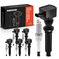 China 6x Black Ignition Coil & IRIDIUM Spark Plug Kits for Land Rover Discovery for sale