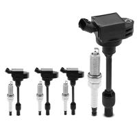 China 4x Black Ignition Coil & IRIDIUM Spark Plug Kits for Toyota Camry Corolla RAV4 for sale