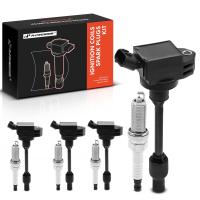 China 4x Black Ignition Coil & IRIDIUM Spark Plug Kits for Toyota Camry Corolla RAV4 for sale