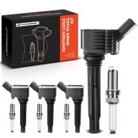 China 4x Ignition Coil & IRIDIUM Spark Plug Kits for Audi A3 A4 A6 Q5 VW Jetta Passat for sale