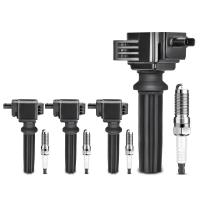 China 4x Black Ignition Coil & IRIDIUM & Platinum Spark Plug Kits for Ford Explorer for sale