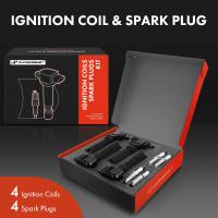 China 4x Black Ignition Coil & IRIDIUM & Platinum Spark Plug Kits for Ford Explorer for sale