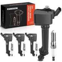 China 4x Black Ignition Coil & IRIDIUM Spark Plug Kits for Buick Cascada 16-19 L4 1.6L for sale