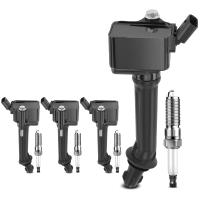 China 4x Black Ignition Coil & IRIDIUM Spark Plug Kits for Buick Cascada 16-19 L4 1.6L for sale