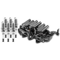 China 1x Black Ignition Coil & 6x IRIDIUM Spark Plug Kits for Hyundai Santa Fe 01-06 for sale