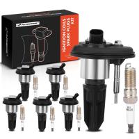 China 6x Black Ignition Coil & IRIDIUM Spark Plug Kits for Chevy Trailblazer GMC Buick for sale