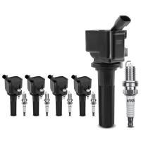 China 5x Black Ignition Coil & IRIDIUM Spark Plug Kits for GMC Canyon 07-12 Chevrolet for sale