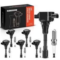 China 6x Black Ignition Coil & IRIDIUM Spark Plug Kits for INFINITI EX35 FX35 Nissan for sale