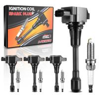 China 4x Ignition Coil & IRIDIUM Spark Plug Kits for Nissan Altima Sentra Rogue Versa for sale