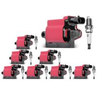 China 8x Red Ignition Coil & IRIDIUM Spark Plug Kits for Chevrolet GMC Cadillac Hummer for sale