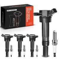 China 4x Ignition Coil & IRIDIUM Spark Plug Kits for Hyundai Elantra 12-16 Kia Forte for sale