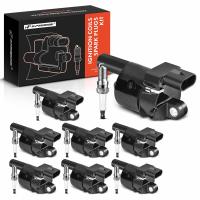 China 8x Black Ignition Coil & IRIDIUM Spark Plug Kits for GMC Sierra 1500 Yukon Buick for sale