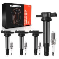 China 4x Ignition Coil & IRIDIUM Spark Plug Kits for Nissan Sentra 2000-2002 L4 1.8L for sale
