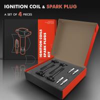 China 4x Ignition Coil & IRIDIUM Spark Plug Kits for Nissan Sentra 2000-2002 L4 1.8L for sale