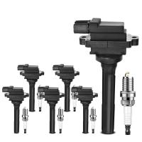 China 6x Black Ignition Coil & IRIDIUM Spark Plug Kits for Chevrolet Tracker Suzuki for sale