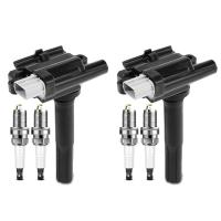 China 2x Black Ignition Coil & 4x IRIDIUM Spark Plug Kits for Chevy Metro Tracker Suzuki for sale