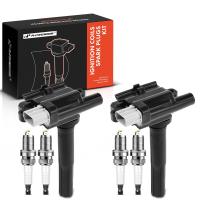 China 2x Black Ignition Coil & 4x IRIDIUM Spark Plug Kits for Chevy Metro Tracker Suzuki for sale