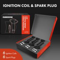 China 6x Black Ignition Coil & IRIDIUM Spark Plug Kits for Chevrolet Tracker Suzuki for sale