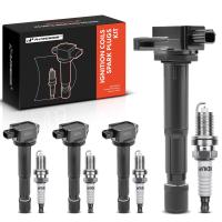 China 4x Black Ignition Coil & IRIDIUM Spark Plug Kits for Acura TSX 2009-2014 L4 2.4L for sale