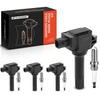 China 4x Black Ignition Coil & IRIDIUM Spark Plug Kits for Subaru Crosstrek 16-17 Legacy for sale