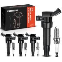 China 4x Ignition Coil & IRIDIUM Spark Plug Kits for Hyundai Sonata 2009-2010 Santa Fe for sale