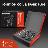 China 4x Ignition Coil & IRIDIUM Spark Plug Kits for Hyundai Sonata 2009-2010 Santa Fe for sale