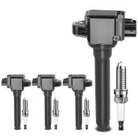 China 4x Gray Ignition Coil & IRIDIUM Spark Plug Kits for Mitsubishi Outlander 14-19 for sale