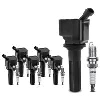 China 6x Black Ignition Coil & IRIDIUM Spark Plug Kits for Chevrolet Trailblazer 06-09 for sale