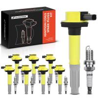 China 8x Yellow Ignition Coil & IRIDIUM Spark Plug Kits for Ford Mustang F-150 V8 5.0L for sale