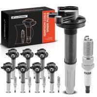 China 8x Black Ignition Coil & IRIDIUM Spark Plug Kits for Ford F-150 Mustang 2016-2017 for sale