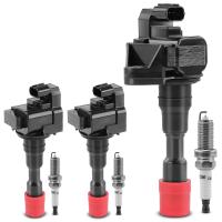 China 3x Black Ignition Coil & IRIDIUM Spark Plug Kits for Honda Insight 2000-2006 for sale