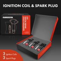 China 3x Black Ignition Coil & IRIDIUM Spark Plug Kits for Honda Insight 2000-2006 for sale