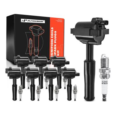 China 8x Ignition Coil & IRIDIUM Spark Plug Kits for Jaguar Vanden Plas XJ8 XK8 4.0L for sale