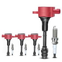 China 4x Ignition Coil & IRIDIUM Spark Plug Kits for Nissan Altima Sentra X-Trail for sale