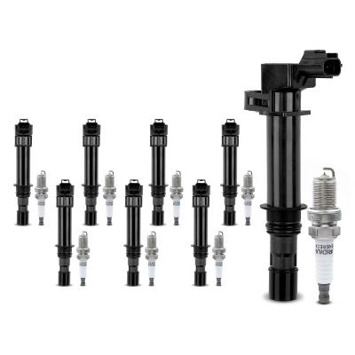 China 8x Black Ignition Coil & IRIDIUM Spark Plug Kits for Dodge Dakota Jeep for sale