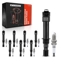 China 8x Black Ignition Coil & IRIDIUM Spark Plug Kits for Dodge Dakota Jeep for sale