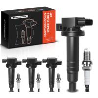 China 4x Ignition Coil & IRIDIUM Spark Plug Kits for Toyota Echo Prius Yaris L4 1.5L for sale