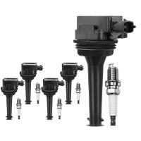 China 5x Black Ignition Coil & IRIDIUM Spark Plug Kits for Volvo C70 S60 V70 L5 L6 for sale