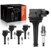 China 5x Black Ignition Coil & IRIDIUM Spark Plug Kits for Volvo C70 S60 V70 L5 L6 for sale