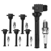 China 6x Black Ignition Coil & IRIDIUM Spark Plug Kits for Honda Acura Isuzu 3.5L 3.2L for sale
