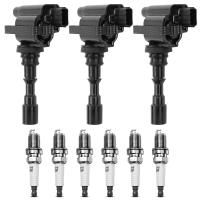 China 3x Black Ignition Coil & 6x IRIDIUM Spark Plug Kits for Hyundai Santa Fe V6 3.5L for sale