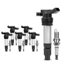 China 6x Black Ignition Coil & IRIDIUM Spark Plug Kits for Volvo S60 S80 Land Rover for sale