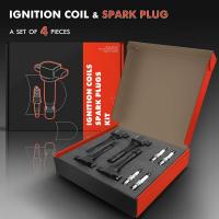 China 4x Black Ignition Coil & IRIDIUM Spark Plug Kits for Mazda 2 2011 13-14 L4 1.5L for sale