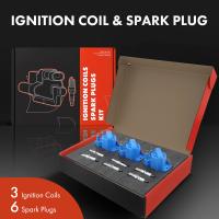 China 3x Blue Ignition Coil & IRIDIUM Spark Plug Kits for Buick Allure 2005-2008 Chevy for sale