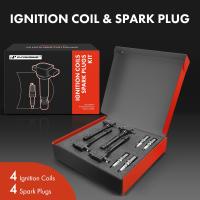 China 4x Ignition Coil & IRIDIUM Spark Plug Kits for Nissan Altima Sentra 02-06 for sale