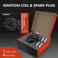 China 1x Black Ignition Coil & 4x IRIDIUM Spark Plug Kits for Hyundai Elantra 01-02 2.0L for sale