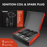China 6x Black Ignition Coil & IRIDIUM Spark Plug Kits for Mazda Millenia 95-02 V6 2.3L for sale