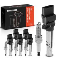 China 6x Gray Ignition Coil & IRIDIUM Spark Plug Kits for VW Passat Atlas Audi Q7 for sale